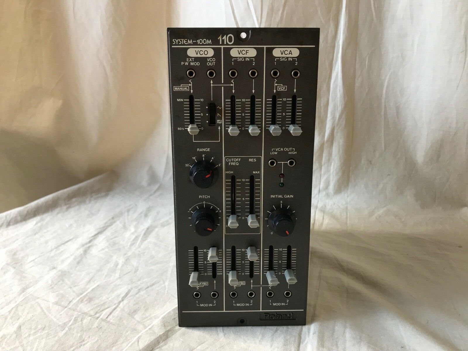 MATRIXSYNTH: Roland System-100M 110 VCO/VCF/VCA Module SN 750146