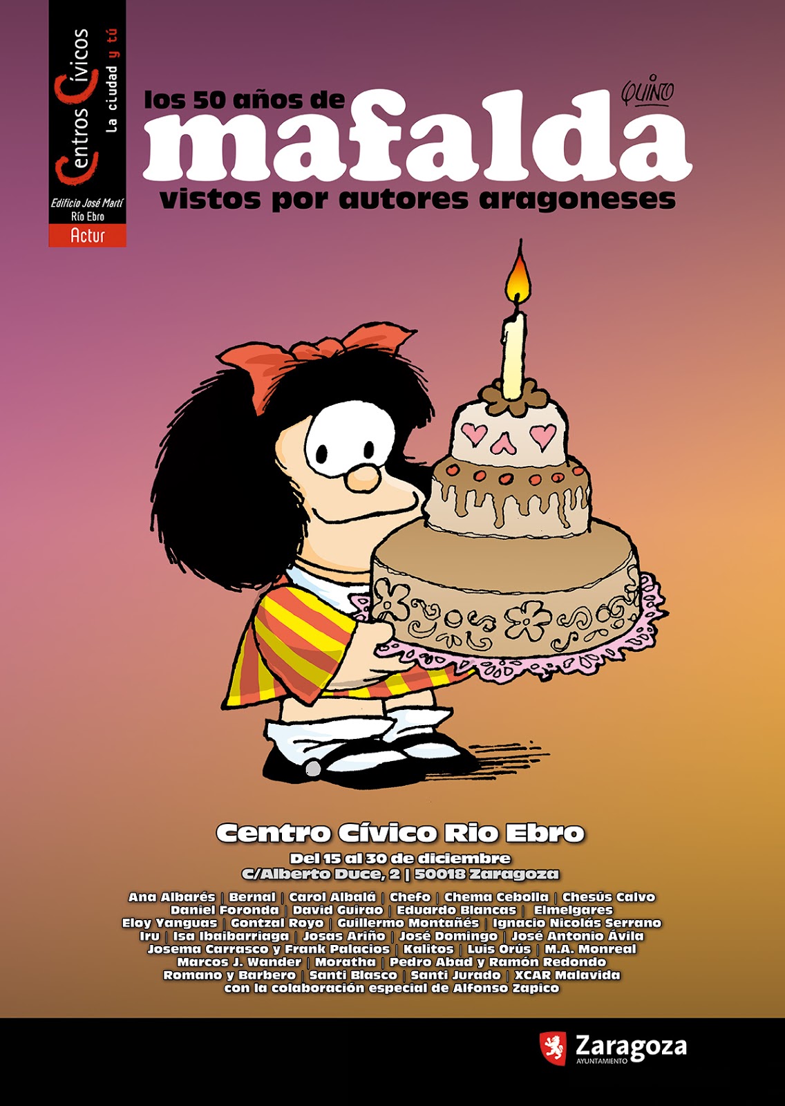 AMPA HERMANOS MARX: LOS 50 AÑOS DE MAFALDA POR AUTORES ARAGONESES