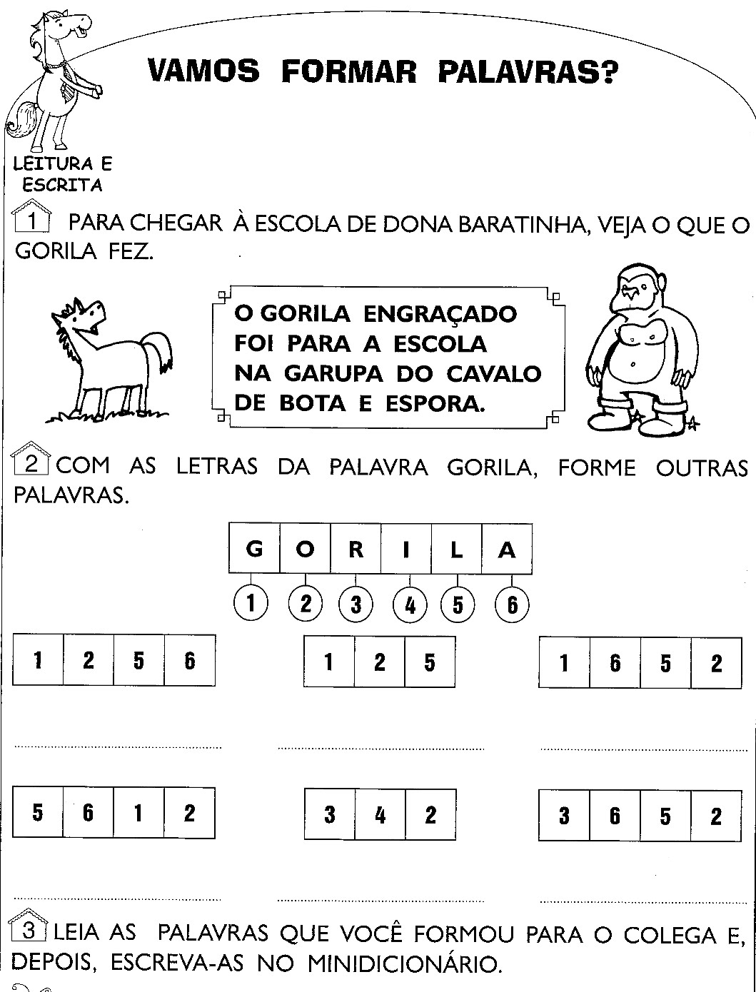 Atividades de Alfabetização Com a Letra G Olá amigos tudo bem com vocês ...