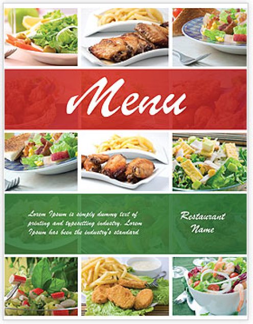 Simple Printable Restaurant Menu Designs Simple Printable Restaurant Menu Designs