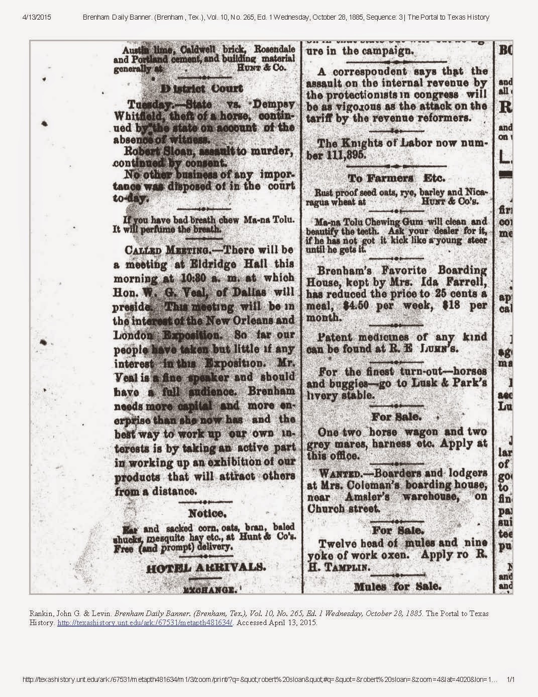 AncestorPuzzles.com: The Mysterious Bob Sloan - His Journey from ...