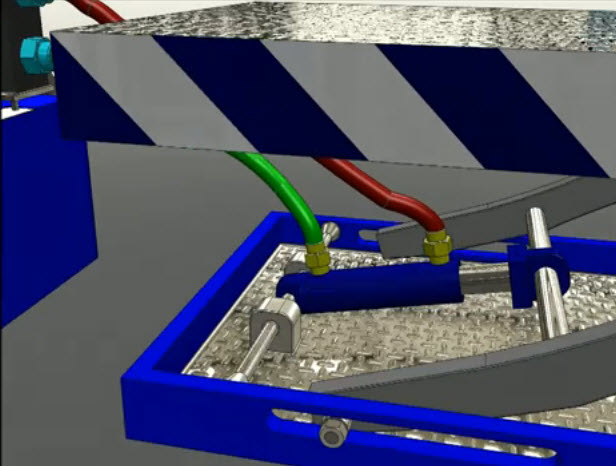 3D Animation of Small Hydraulic Scissor Lift Operating simulation by ...