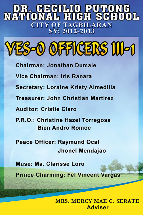 DCPNHS Yes-O Officers | Tambay Arts