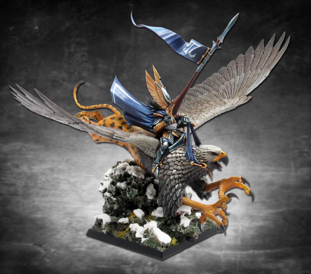 High elf prince on griffon - PT Paintworks