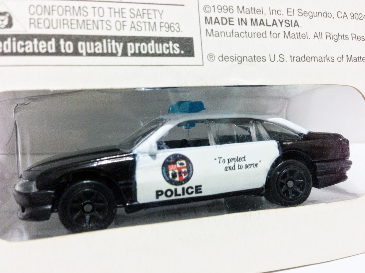 Hot Kustoms Mini Cars: 1996 LAPD Police Cruiser