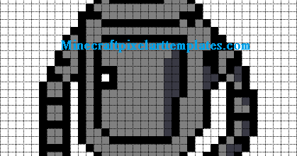 Minecraft Pixel Art Templates: Bender (Futurama)