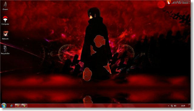 All in one !: Naruto Akatsuki Theme for Win 7