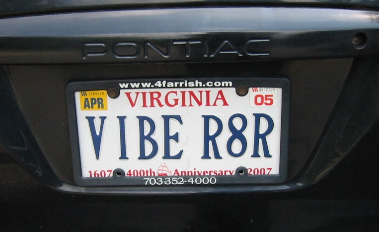 Funny Vanity License Plates: Virginia | My Crazy Email