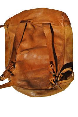 goodbye heart vintage: Vintage 1960s Leather Backpack. Leather Back ...