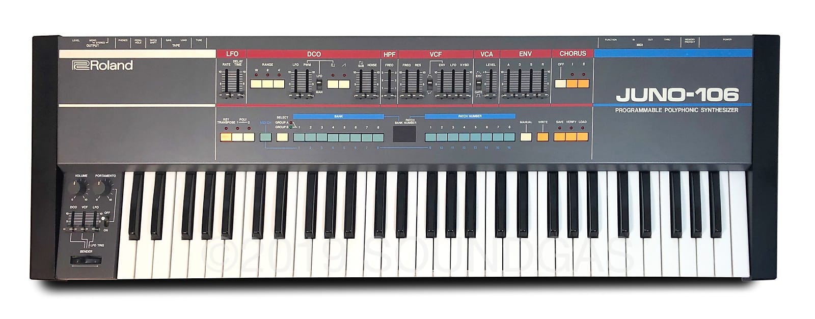 MATRIXSYNTH: Roland Juno-106 + Hard Case SN 405105