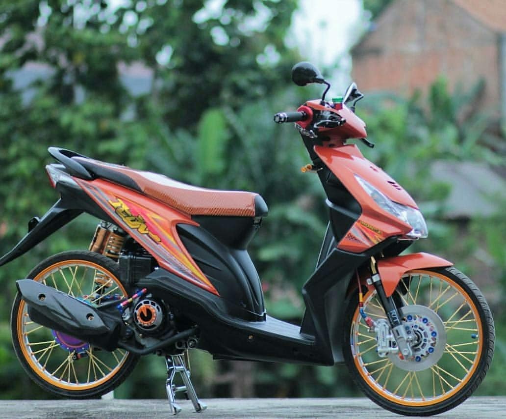 80 Foto Modifikasi Motor Beat Karbu Simple & Extream