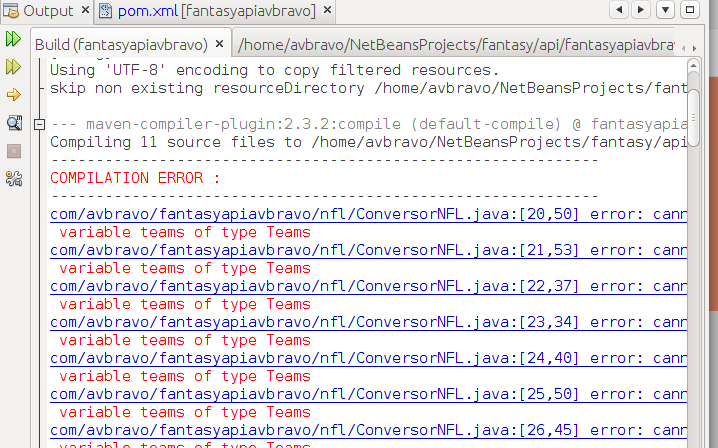 Compilation Error Error Cannot Find Symbol En Maven