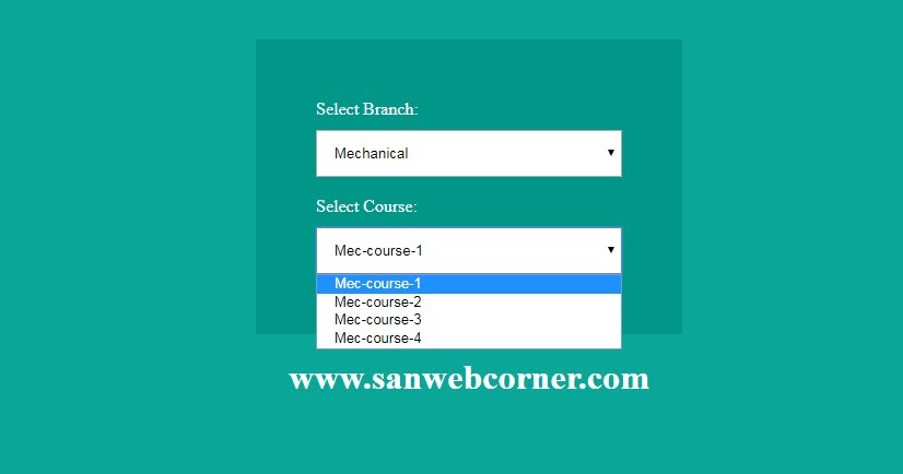 How to populate html dropdown based on another dropdown using Jquery How to populate html dropdown based on another dropdown using Jquery