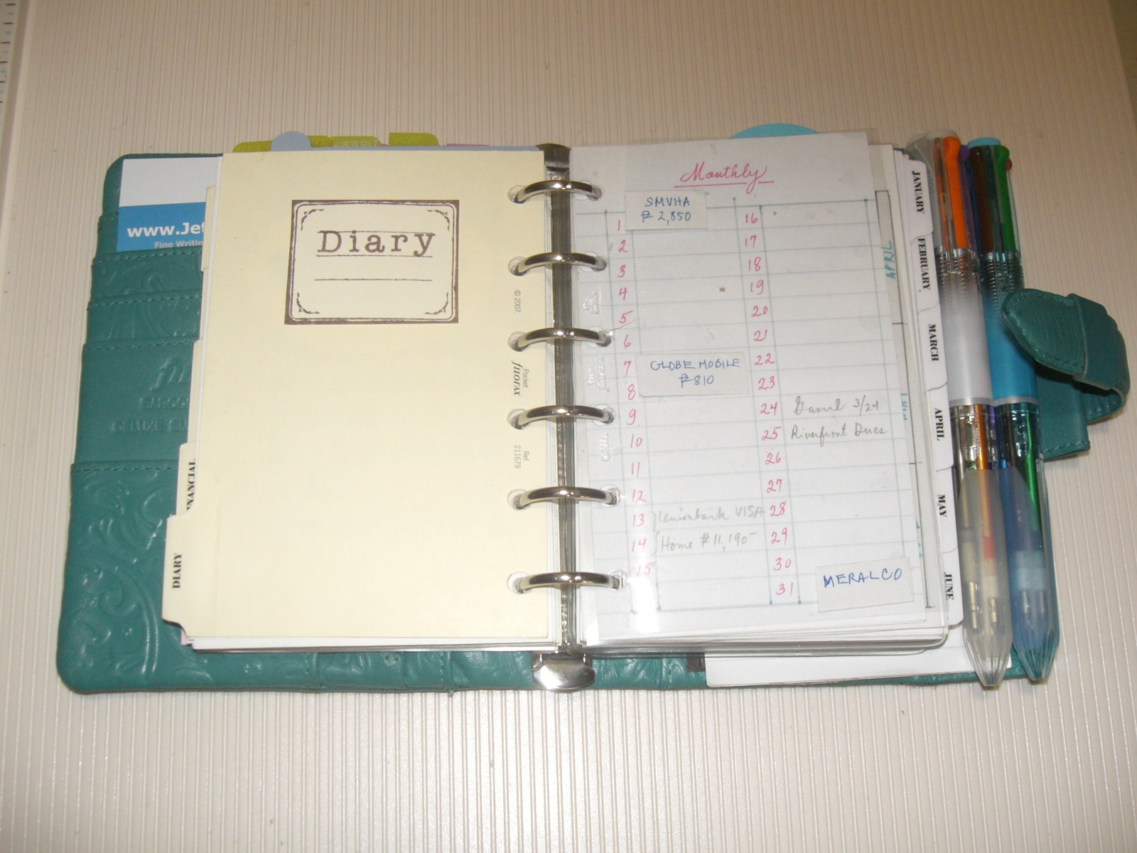 Philofaxy: April 2012