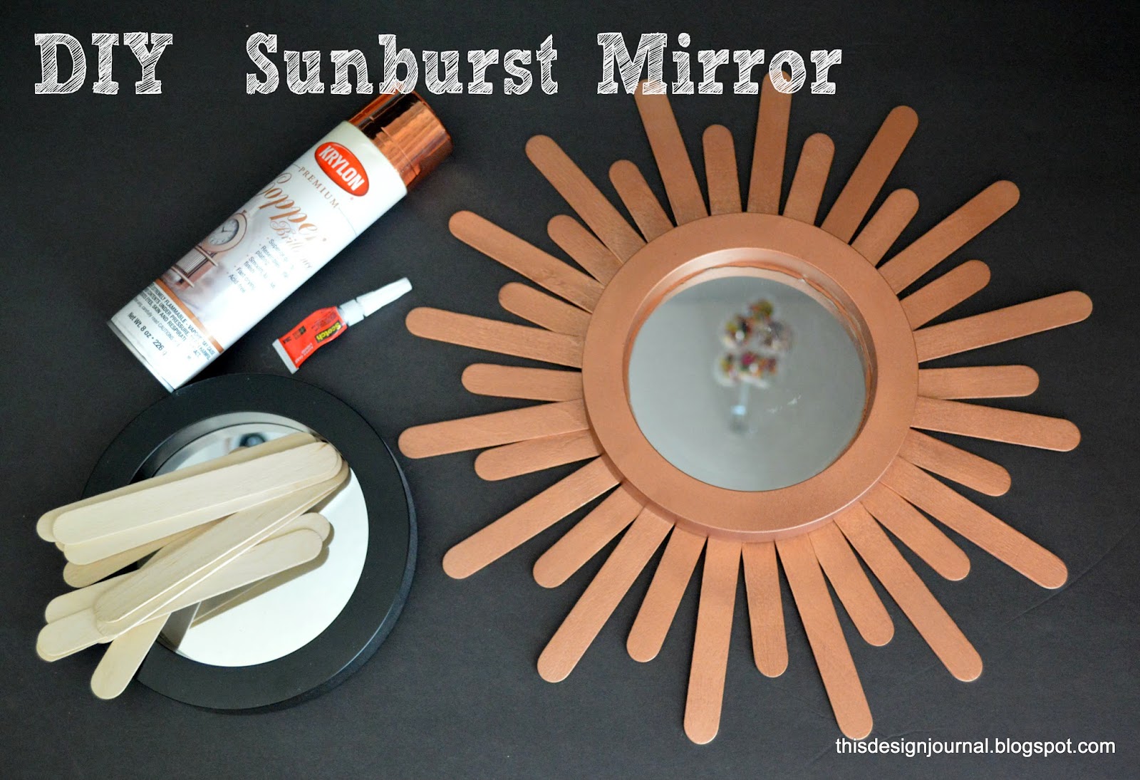 DIY : Yet Another Sunburst Mirror - This Design Journal
