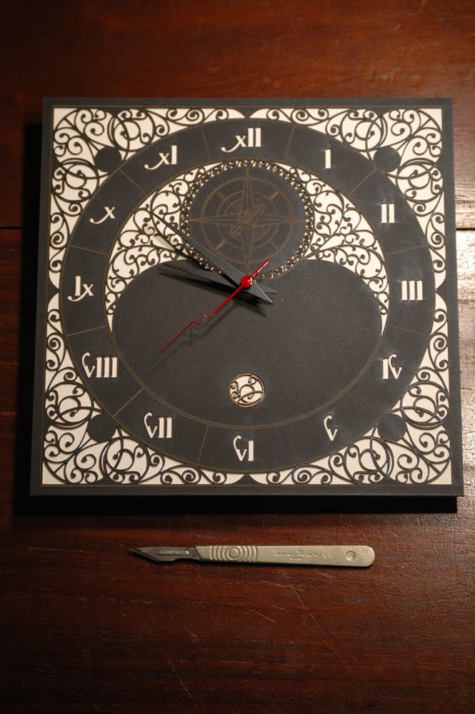 THE RISE SET: Laser Cut Corrugated Clocks