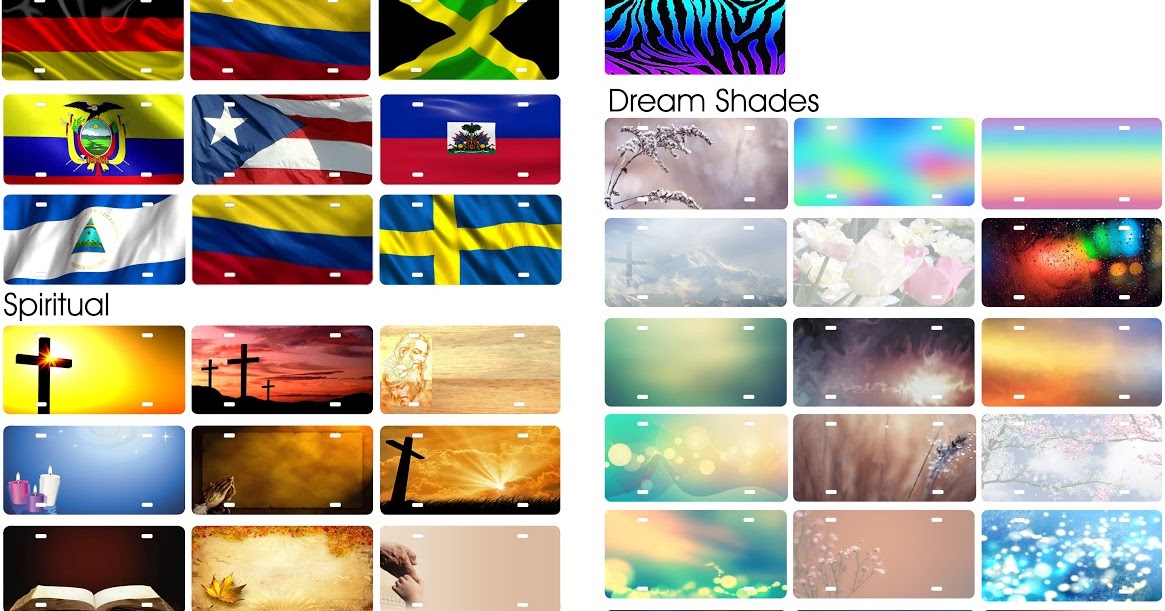 Cool Mirror: Custom Photo License Plate Backgrounds