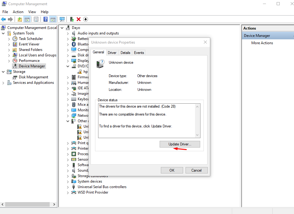 Dayo IT: Fix Windows driver problems