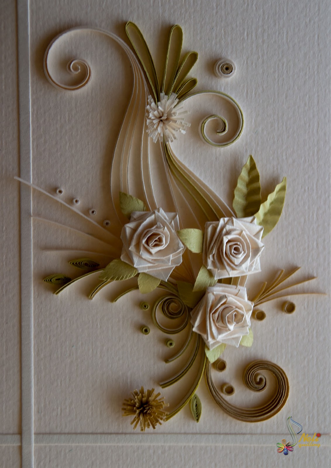 Neli Quilling Art: Quilling cards - roses