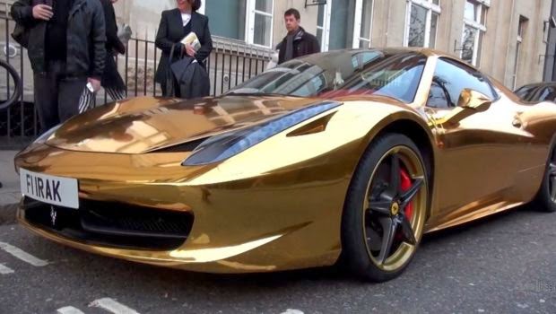 Una Ferrari 458 Italia tutta d'oro | Automotive Auto & Moto