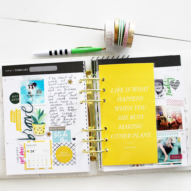 Glass Half Full: DIY laminated pocket for your planner