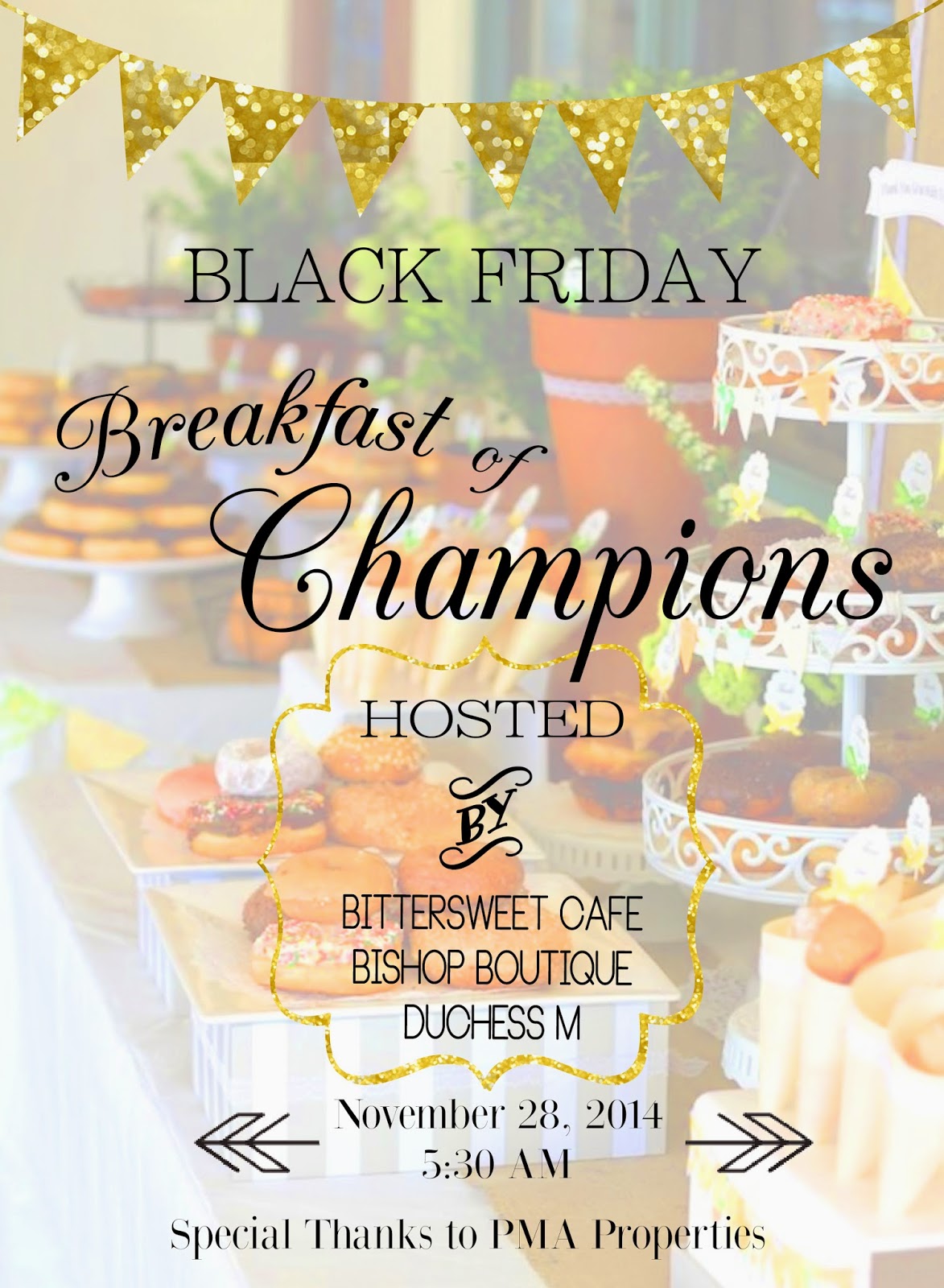 bishop blog: Black Friday Breakfast