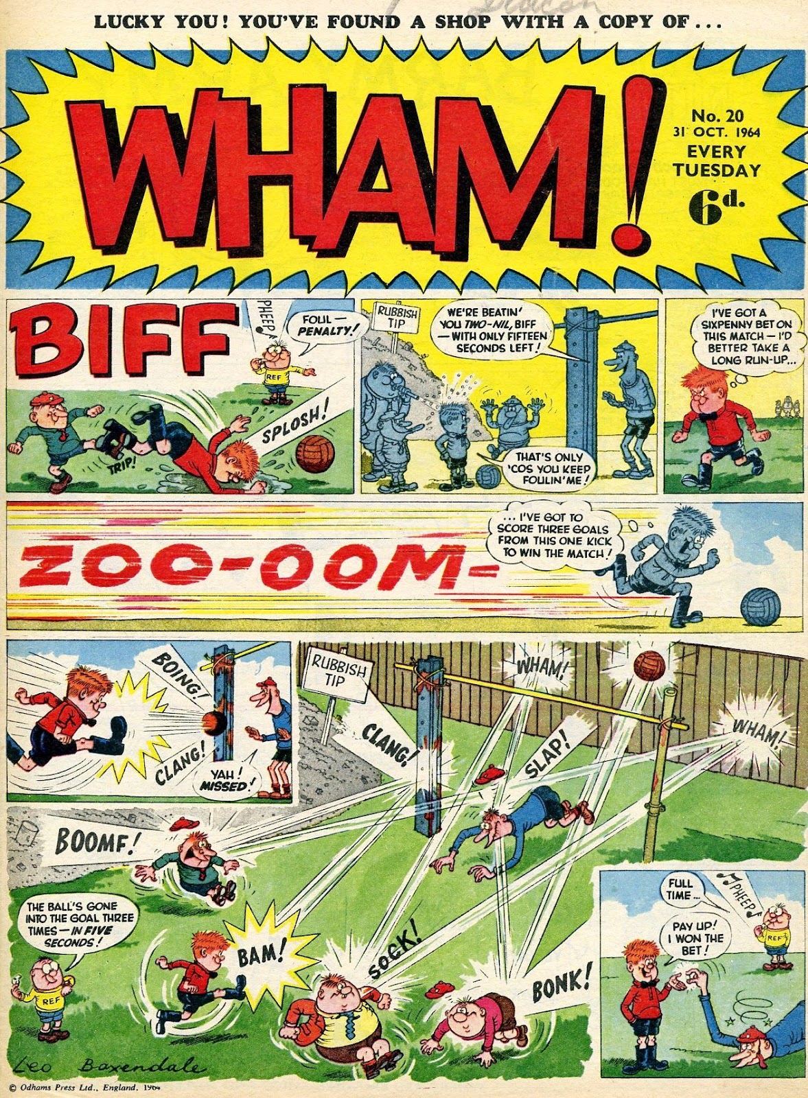 *KAZOOP !!: FOOTBALL THEME IN BRITISH HUMOUR COMICS TO CELEBRATE EURO ...