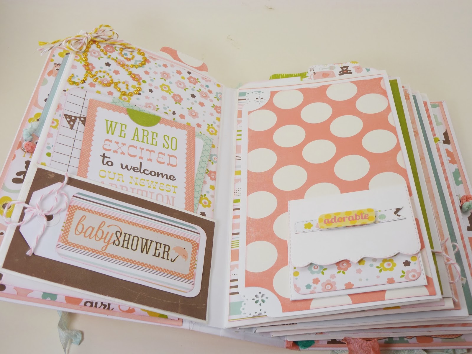 Carolee's Creative Classroom: Baby Girl Mini Album