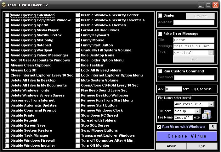 Necro Virus maker & Terabit Virus Maker