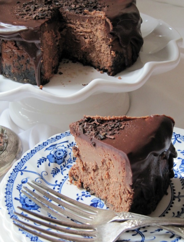 Once Upon A Chocolate Life: Chocolate Truffle Cheesecake with Ganache ...