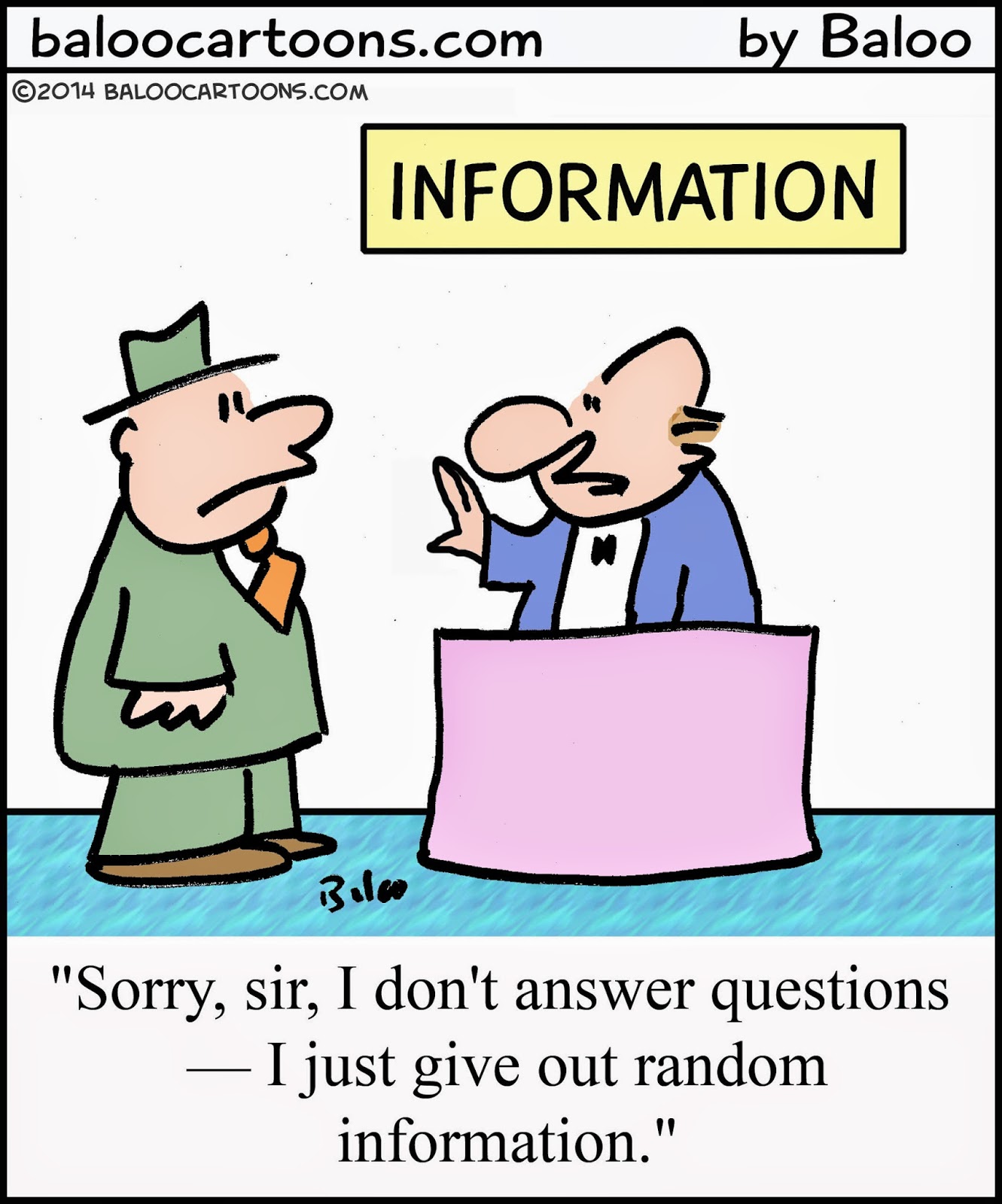 Baloo's non-political cartoon blog: Information cartoon