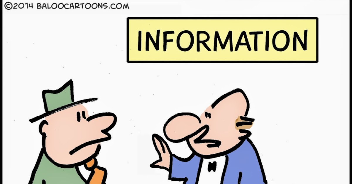 Baloo's non-political cartoon blog: Information cartoon