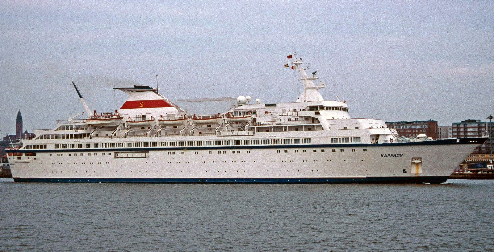 transpress nz: the 'Kareliya' cruise ferry in Soviet days, late 1970s
