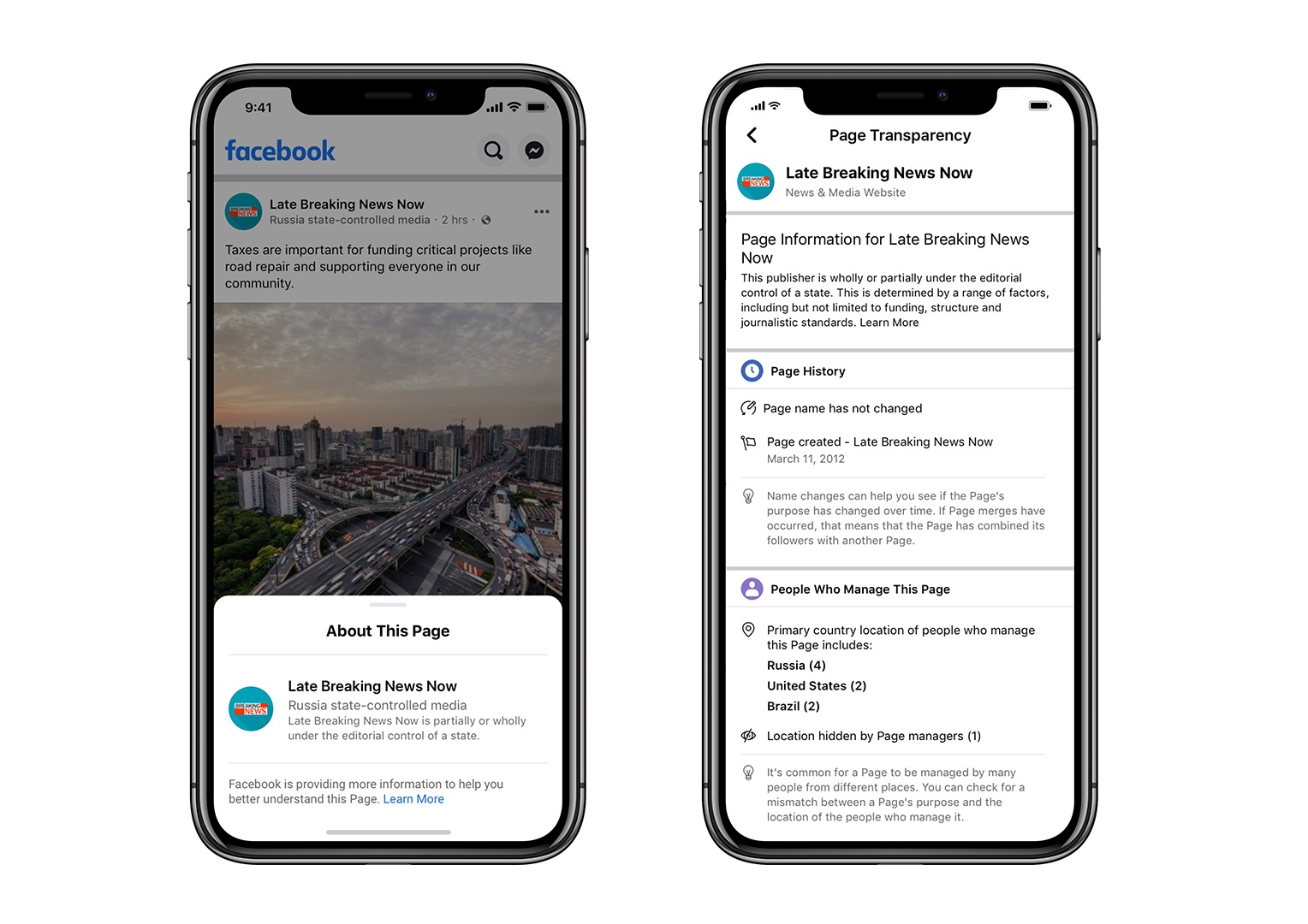 Facebook Begins To Label Media Pages That Are Controlled By Their ...