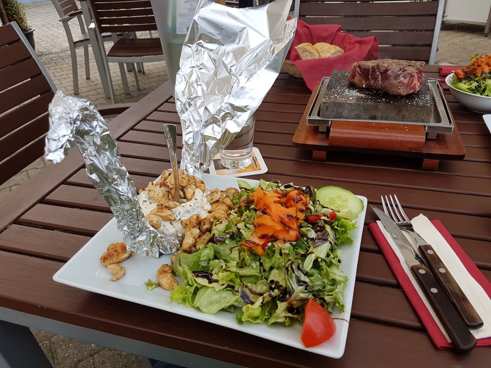 Committed Stitcher: German Steak On A Stone