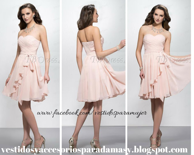 VESTIDO DE COLOR PIEL ~ Vestidos y Accesorios para Damas