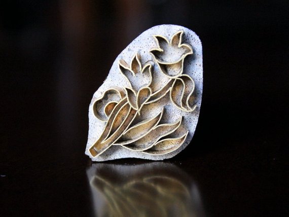 Charan Creations' Beautiful Hand Carved Indian Wood Block Stamps / The ...
