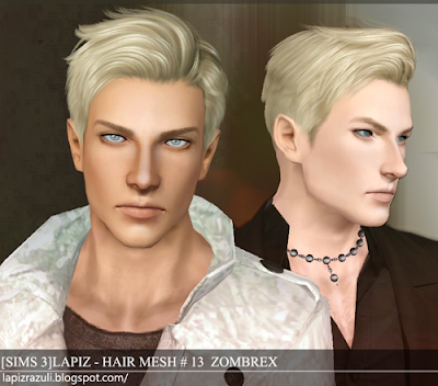 Simmers BR: The Sims 3: Lapiz - Hair Mesh #13 Zombrex