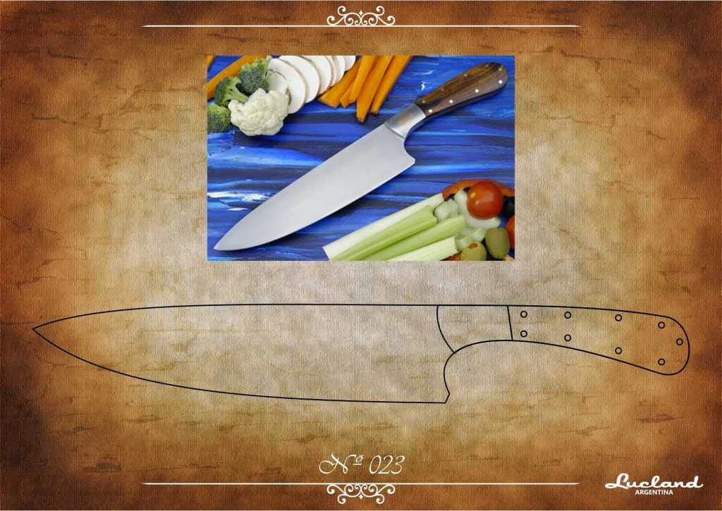 facón chico: Moldes de Cuchillos