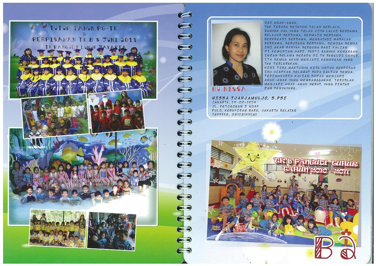 Keluarga Kecapi dan Kisahnya: Yearbook TK Nadhisa, 2011