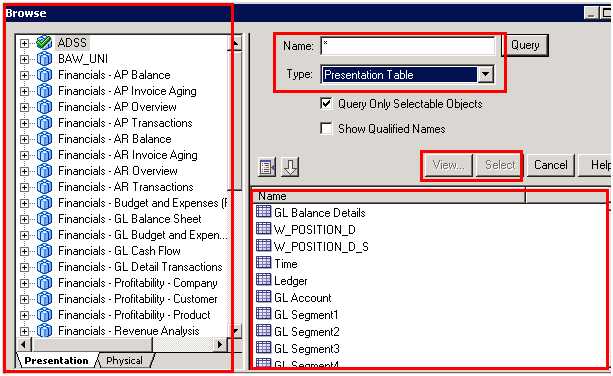 OBJECT LEVEL SECURITY IN OBIEE ON PRESENTATION LAYER