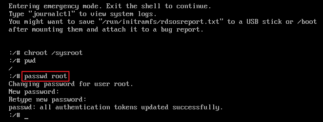 Information Technology How To Guides: How To Reset Root Password on RHEL 7