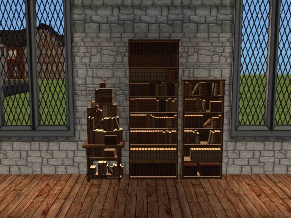 Decat's Sims 2 Creations: Medieval Book Shelves