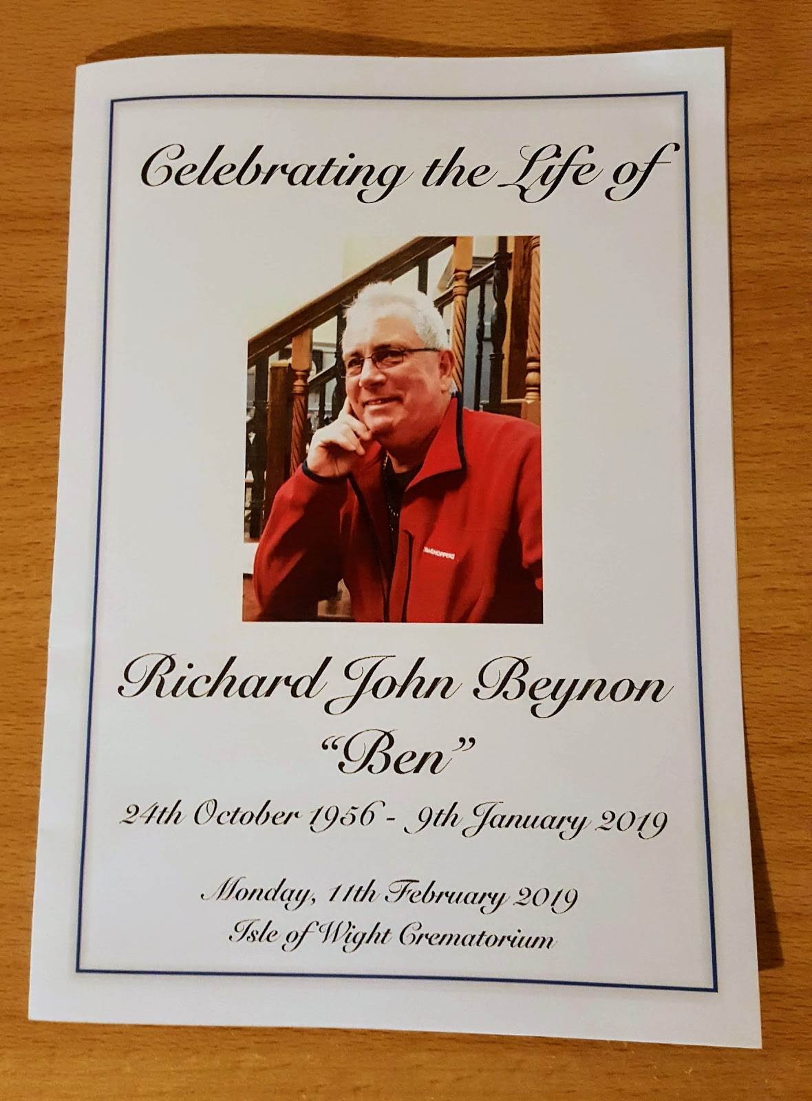 Arreton Traveller (Melvyn Pettit): Celebration of the life of Richard ...