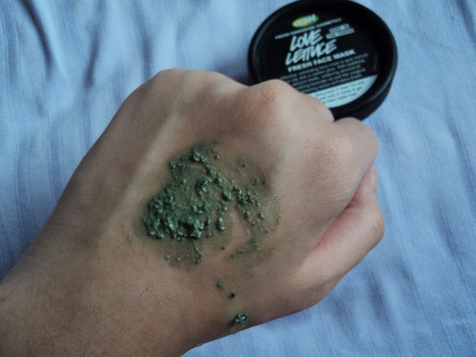 blue feature: a review : Lush Love Lettuce Fresh Mask