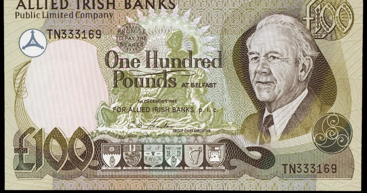Northern Ireland 100 Pound Note 1988 Allied Irish Banks|World Banknotes ...