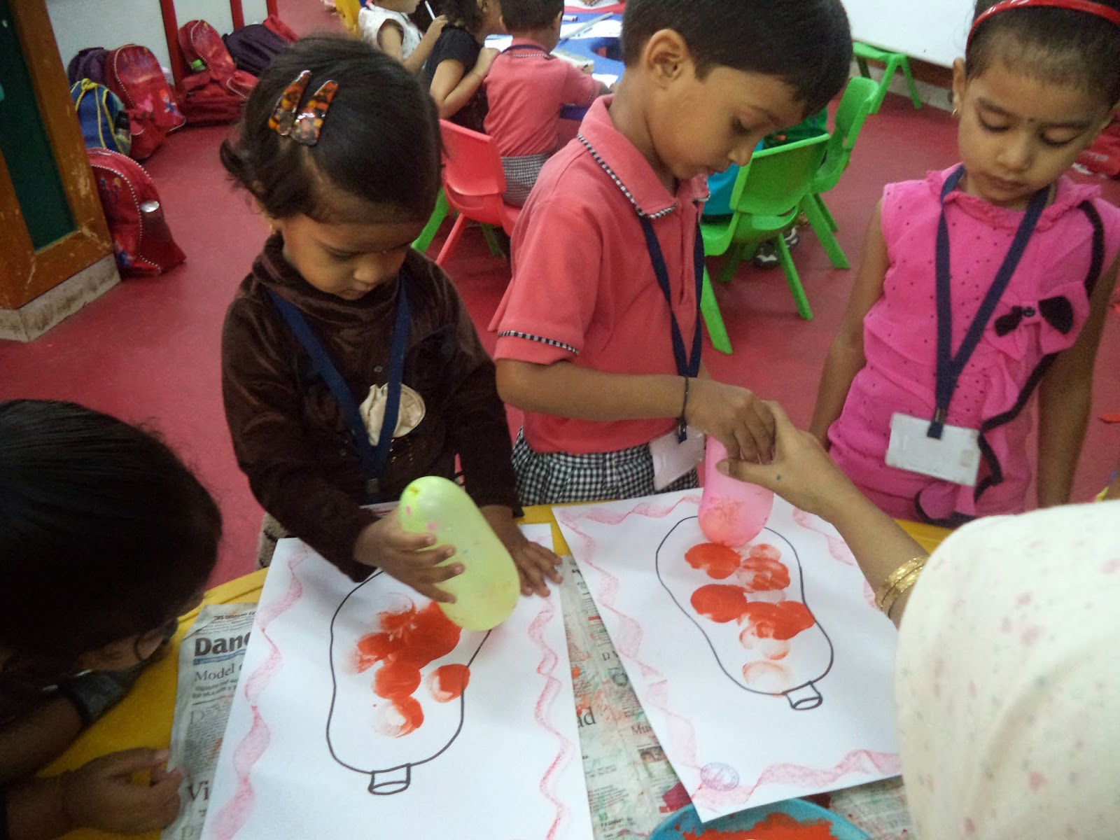 Firstep The Pre-School: BALLOON DABBING ACTIVITY