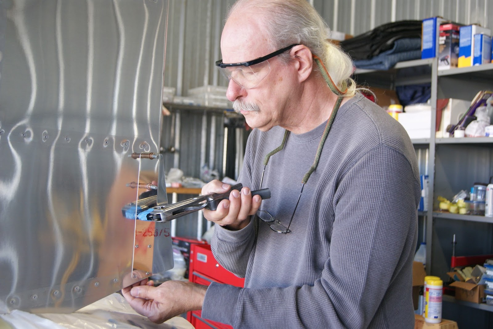 DOG Aviation John's RV-12 Blog: The Eagle Receives A Rudder Trim Tab