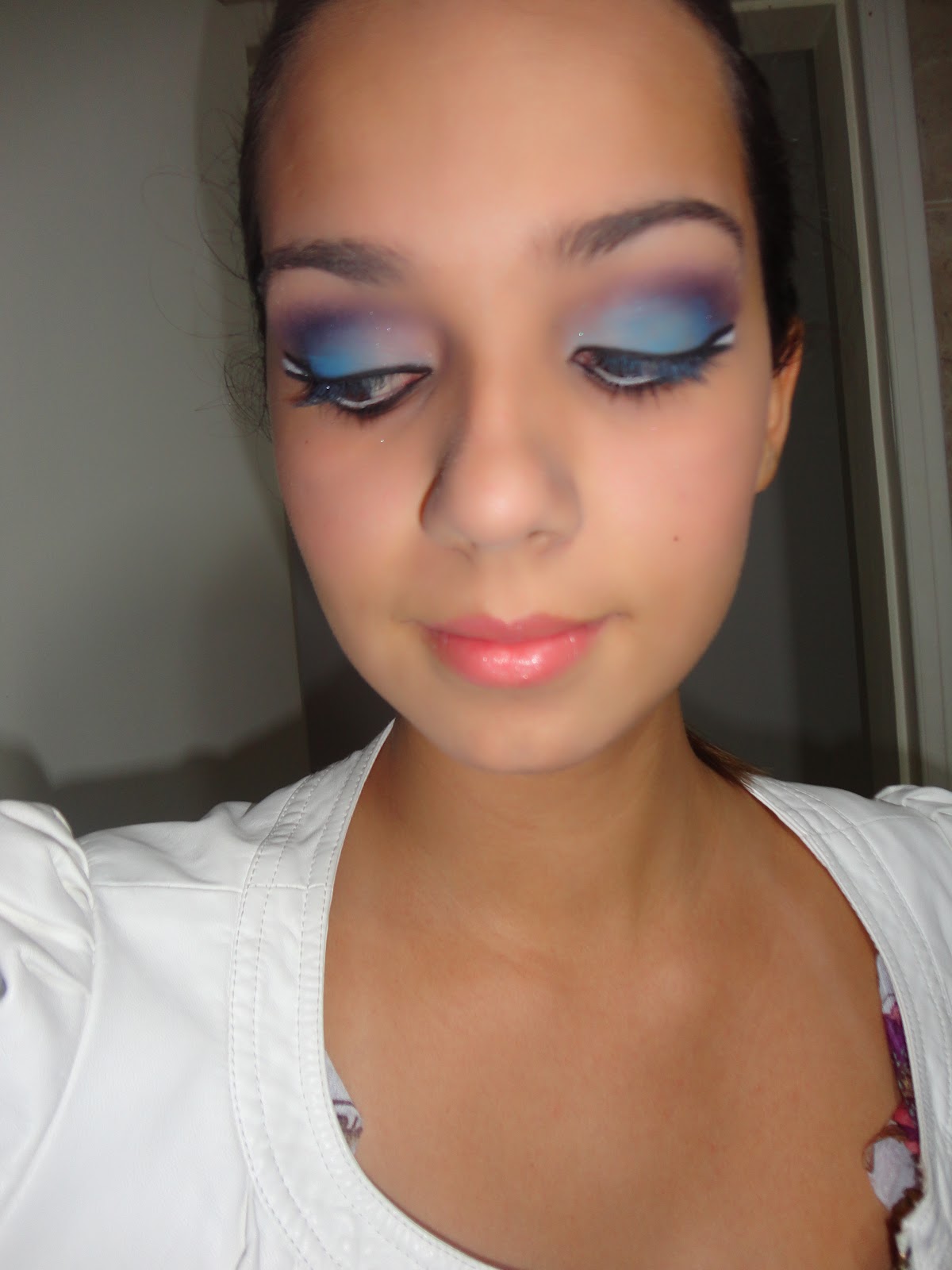 Pronta Para Brilhar: Make azul e roxo