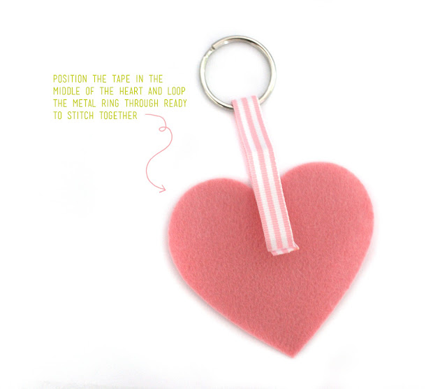 Candi-Cloud: DIY: Heart felt keyring